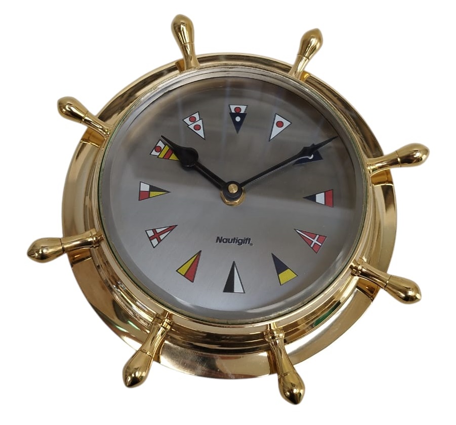 RELOJ DE BRONCE 9" CON CABILLAS - Nautigift